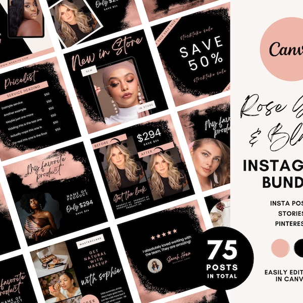 Media Kit Canva Template, 1 Page, INSTANT DOWNLOAD, Influencer Media ...