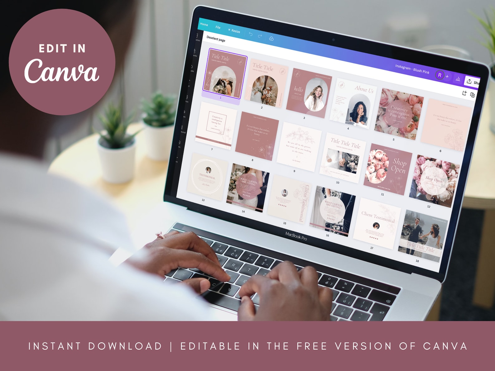Editable Brochure Template INSTANT DOWNLOAD Printable - Etsy Canada