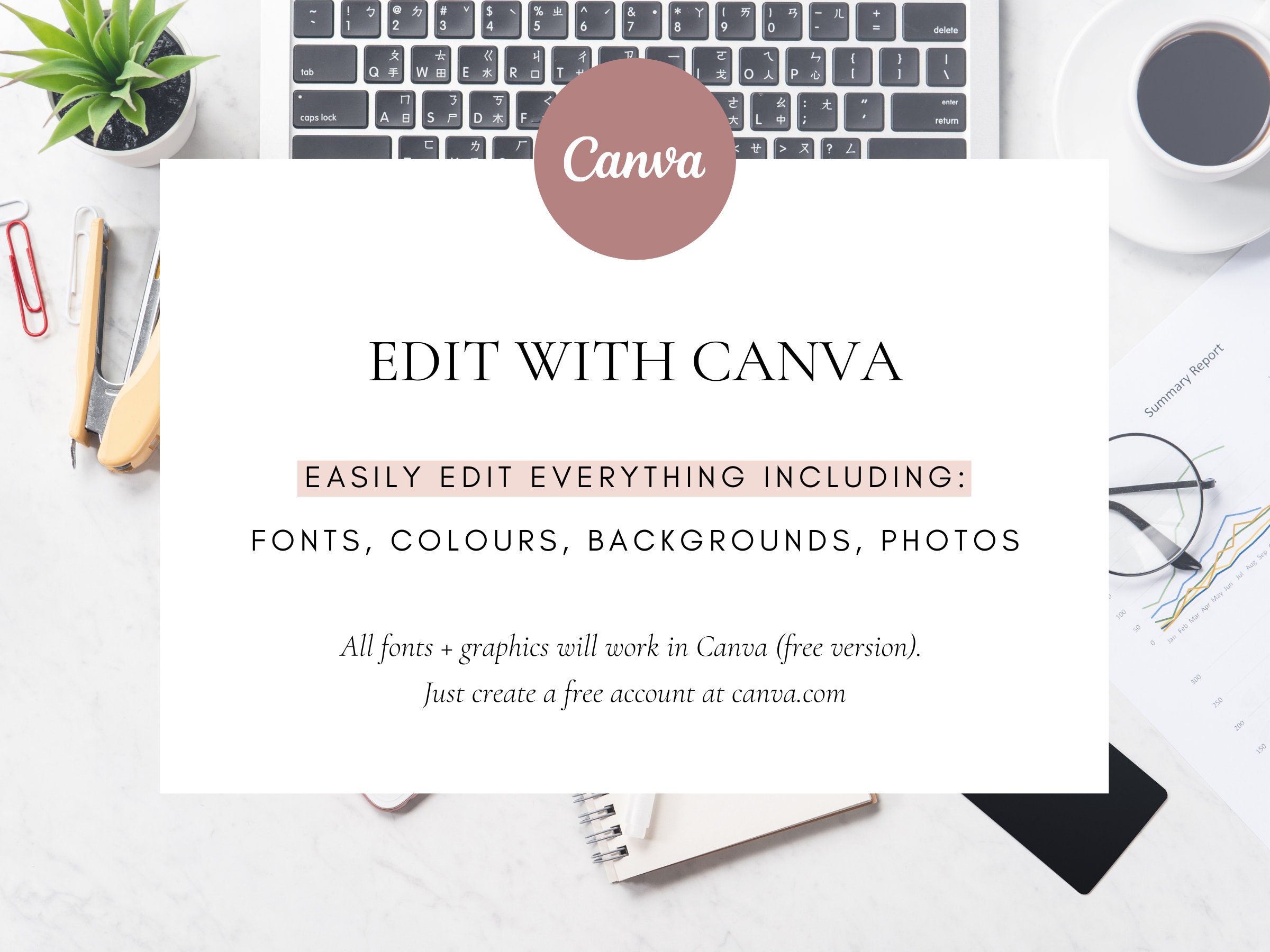 Editable Brochure Template INSTANT DOWNLOAD Printable - Etsy Canada