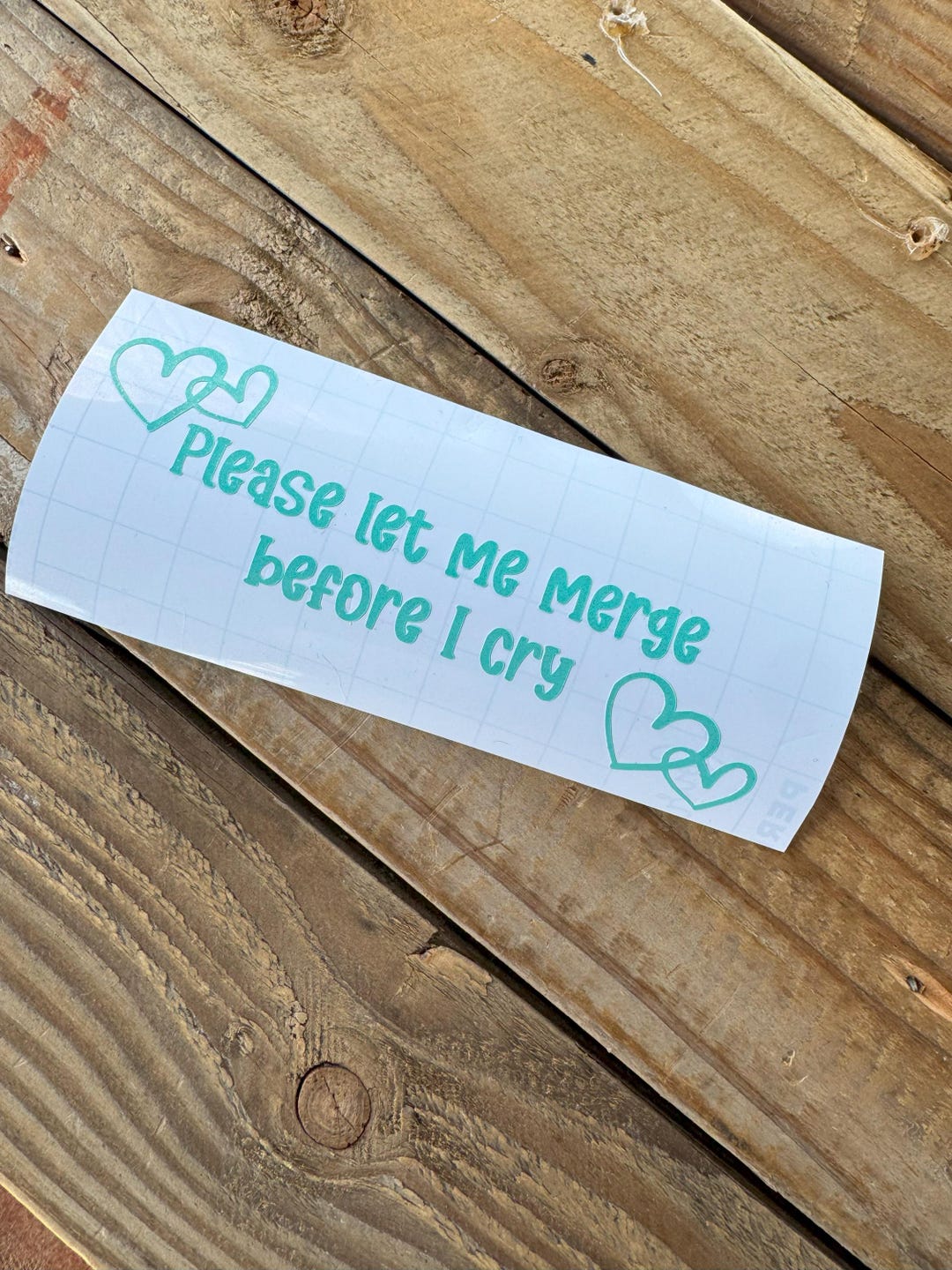 Please Let Me Merge Before I Cry Vinyl Car Decal, Funny Sticker - Etsy