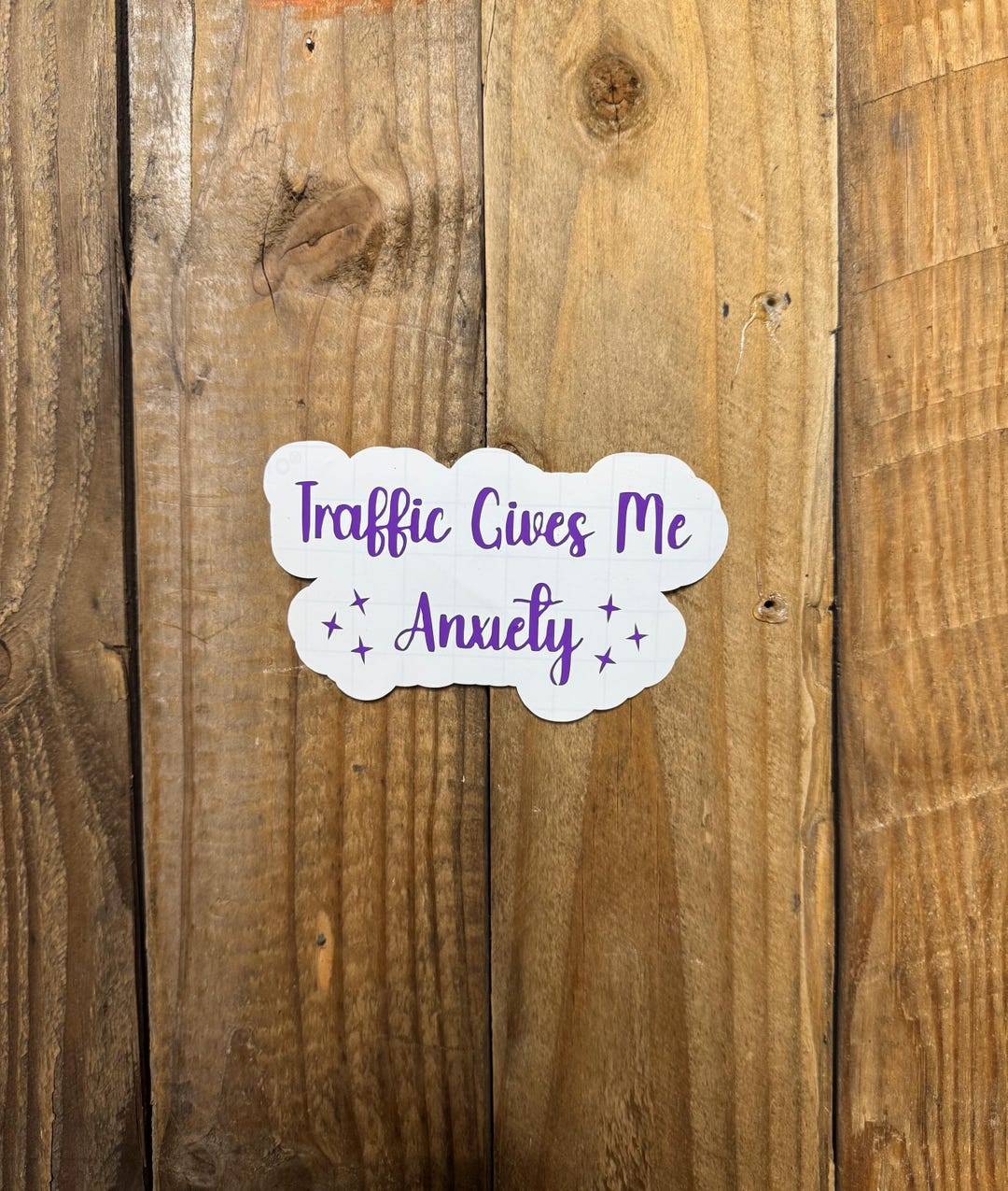Traffic Gives Me Anxiety Vinyl Decal - Funny Car Bumper Sticker - Etsy