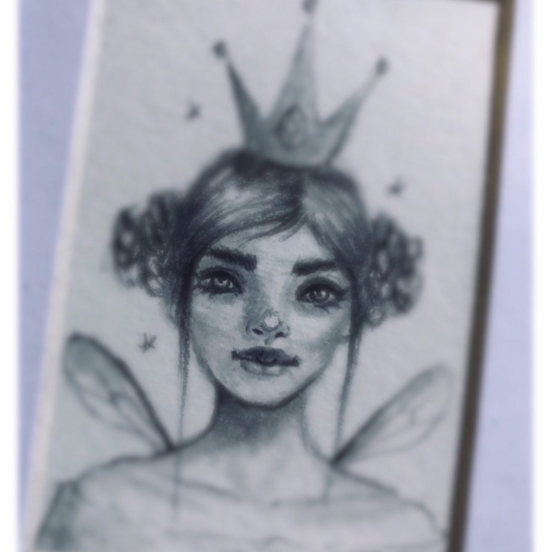 Fairy Pencil Drawing - Etsy
