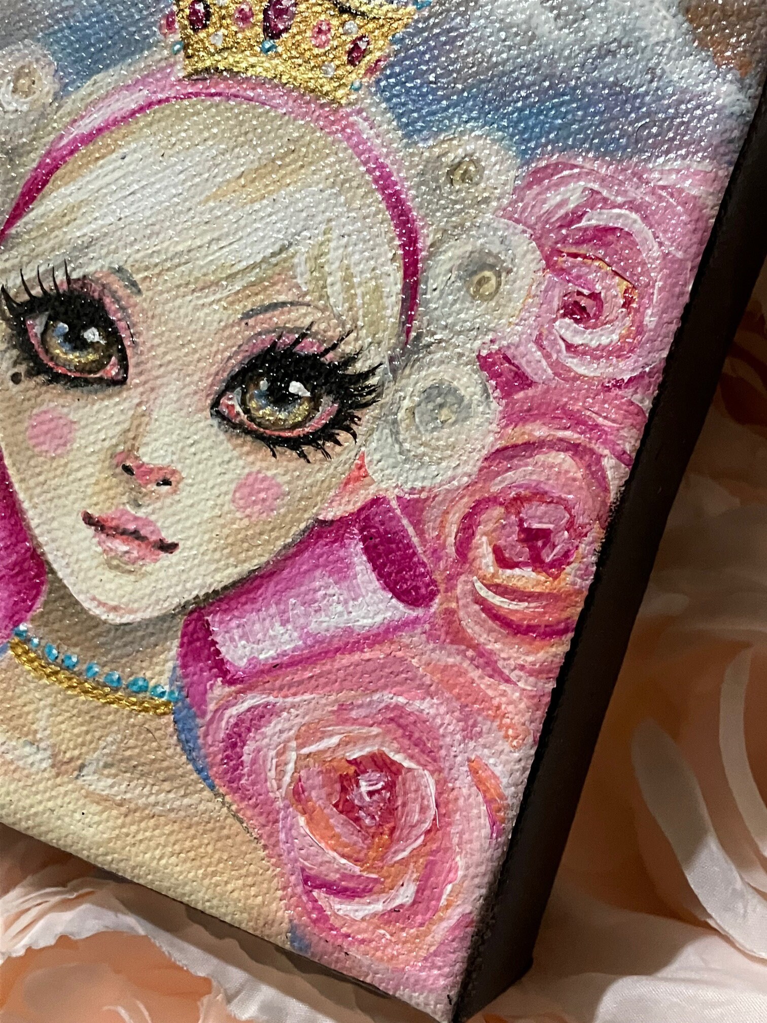 Marie Antoinette With Pink Roses, Marie Antoinette, Kim Turner Art ...