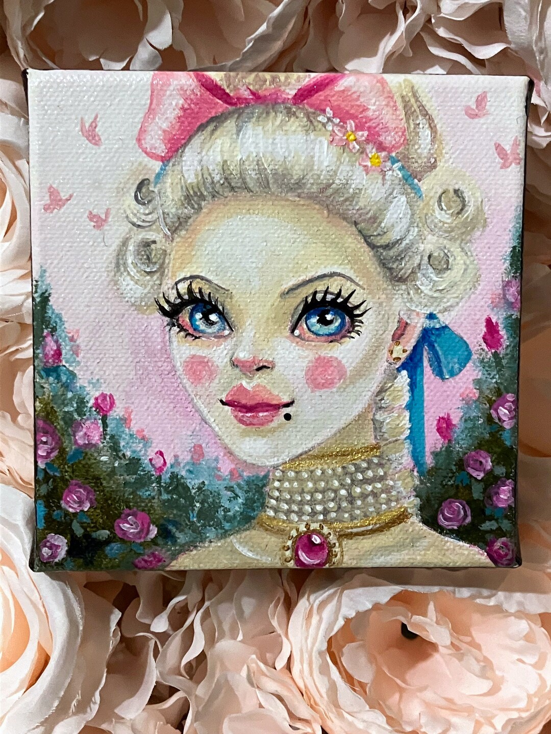 Marie Antoinette With Blue Ribbon, Marie Antoinette, Kim Turner Art ...