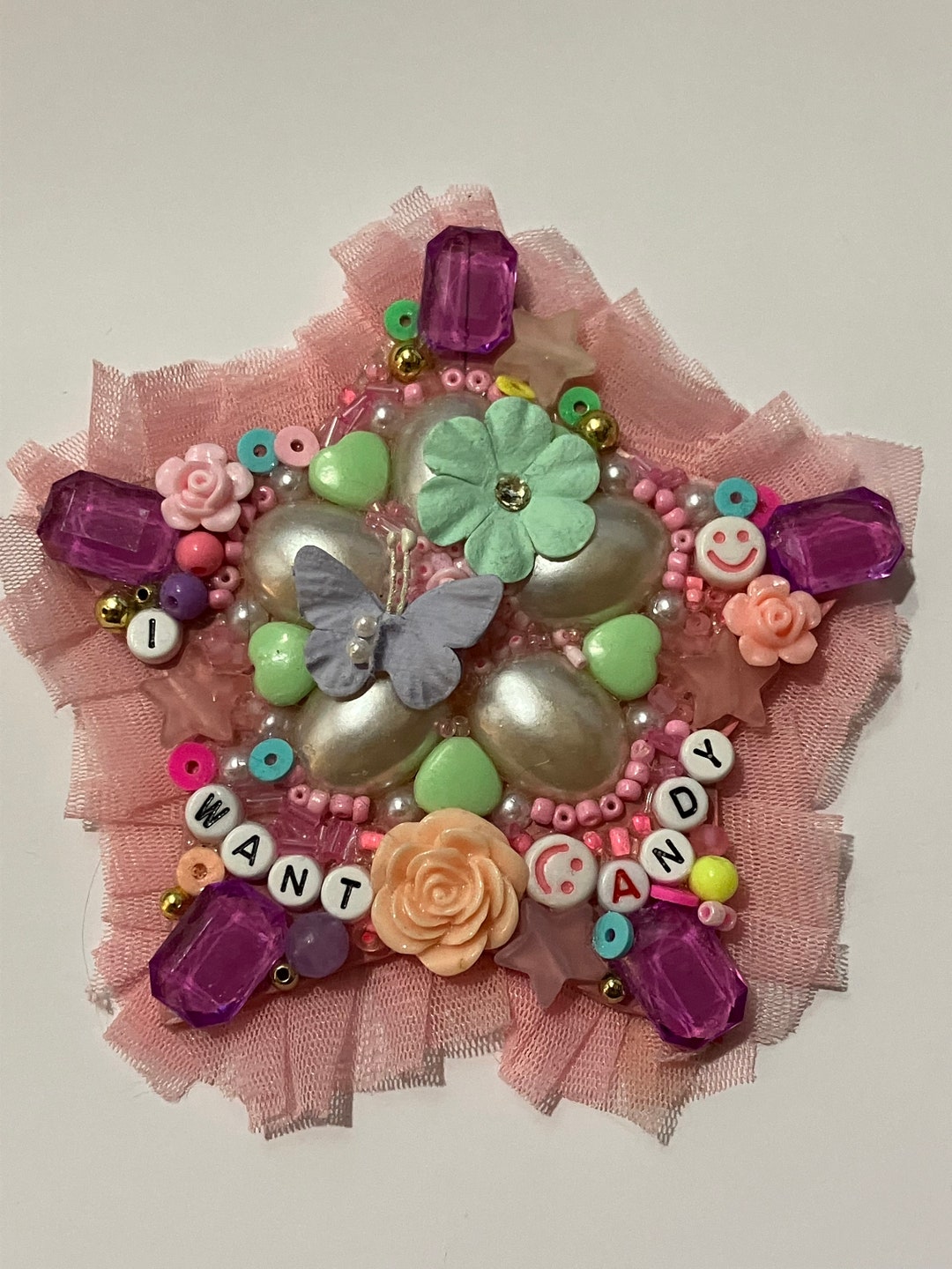 I Want Candy Mixed Media Wall Art - Kim Turner Australian Artist - Etsy