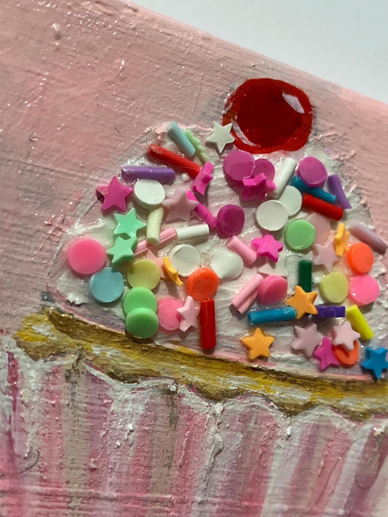 Cupcake With Sprinkles, Kim Turner Art, Kitsch, Cute, Original Art ...