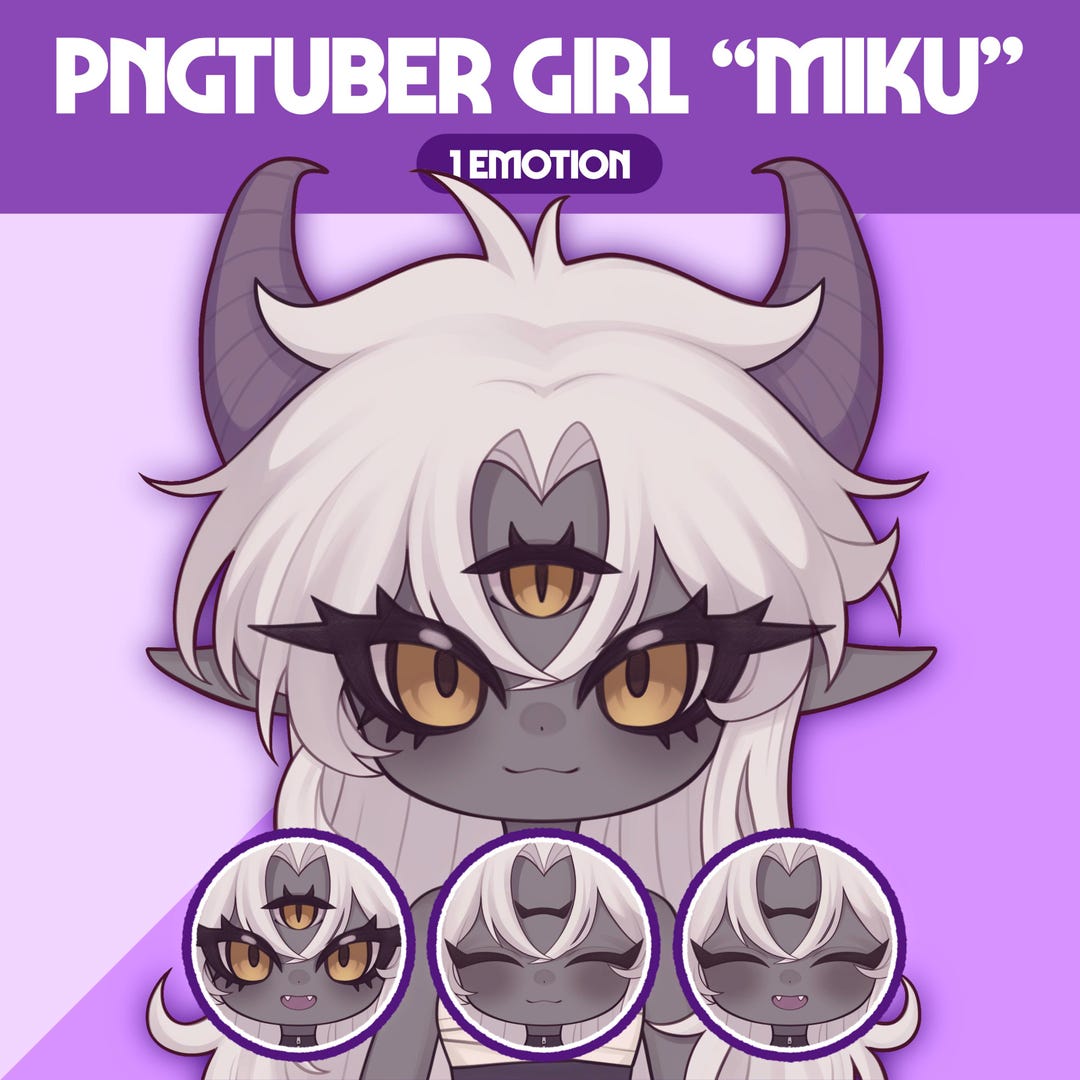 Cute Pngtuber Model | Girl Pngtuber Premade Model | Veadotube Model ...