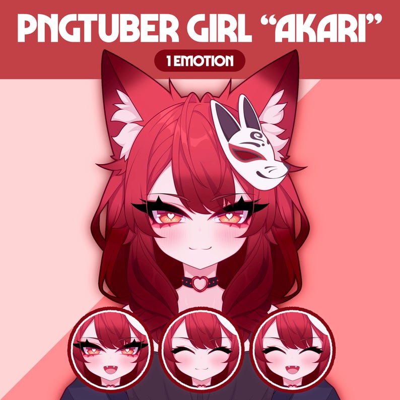 Cute Pngtuber Model | Girl Pngtuber Premade Model | Veadotube Model ...