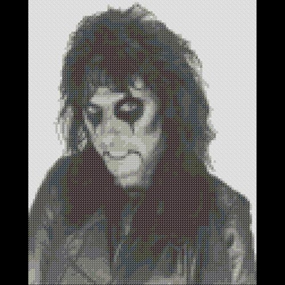 Alice Cooper Cross Stitch Pattern - Etsy