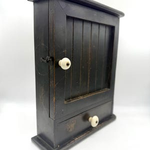 Vintage Key Cabinet With Drawer | Primitive | Rustic - Etsy