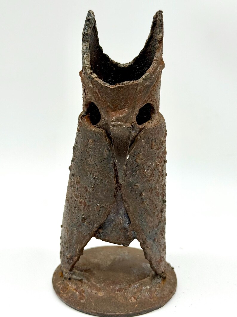 Metal Owl Sculpture - Etsy