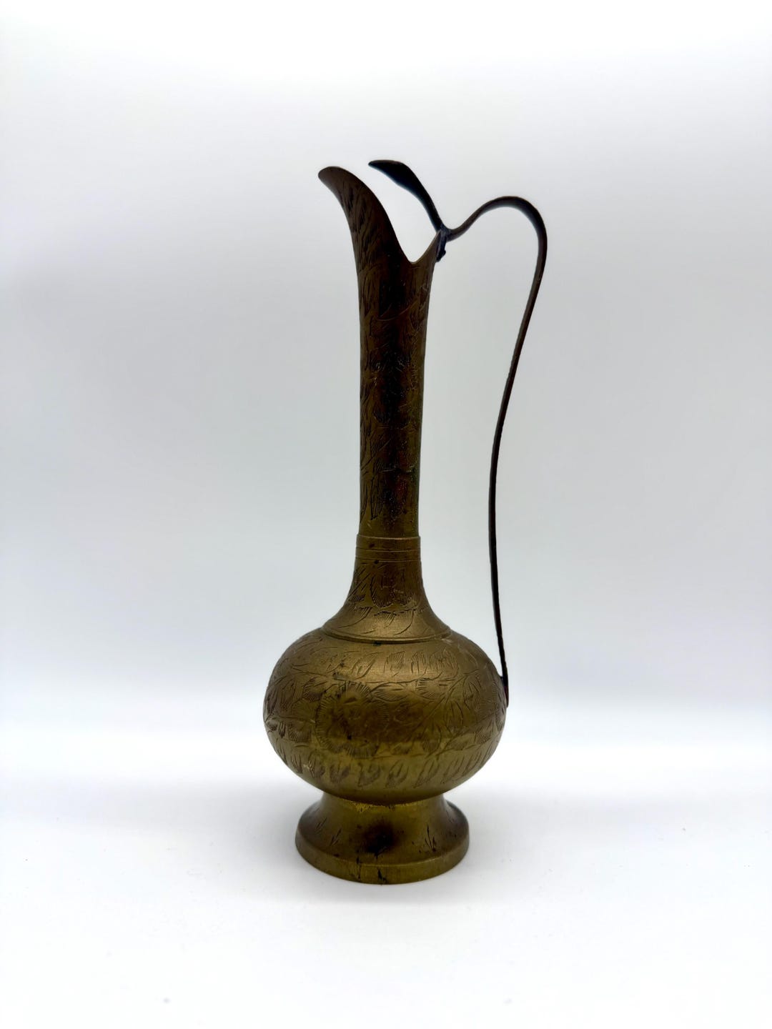 Vintage Brass India Pitcher With Serpent Handle - Etsy