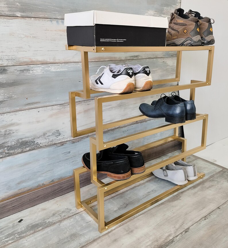 Metal Shoe Rack, Floor Shoe Rack, Shoes Organizing Area, Industrial ...
