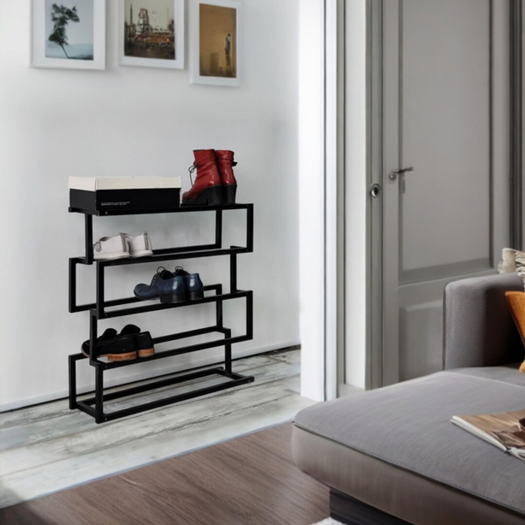 Metal Shoe Rack, Floor Shoe Rack, Shoes Organizing Area, Industrial ...