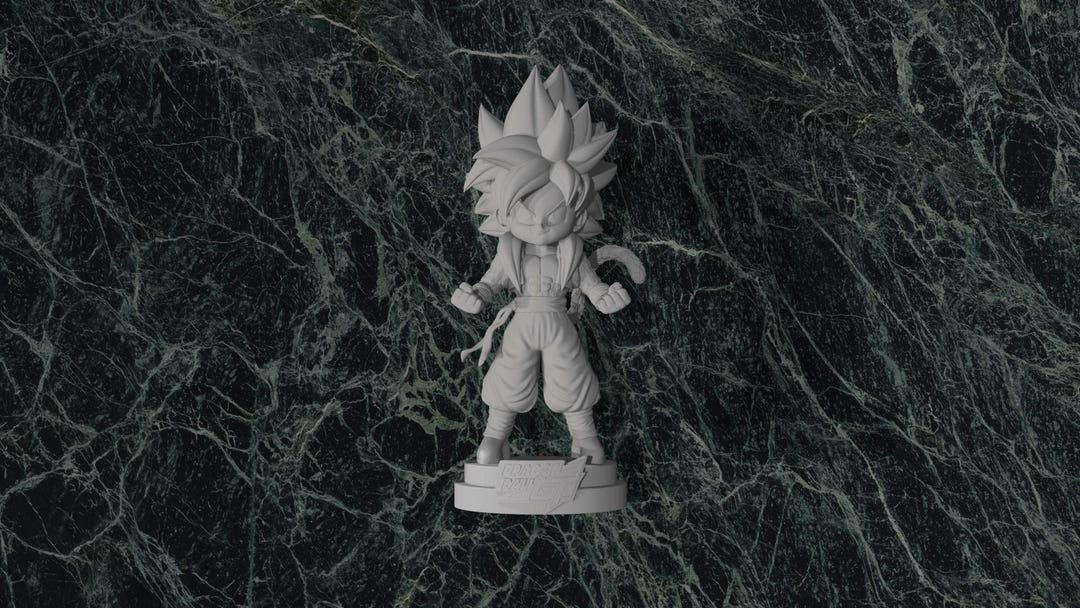 3D Printable STL File Gogeta SS4 Chibi - Instant Download - Quick and ...
