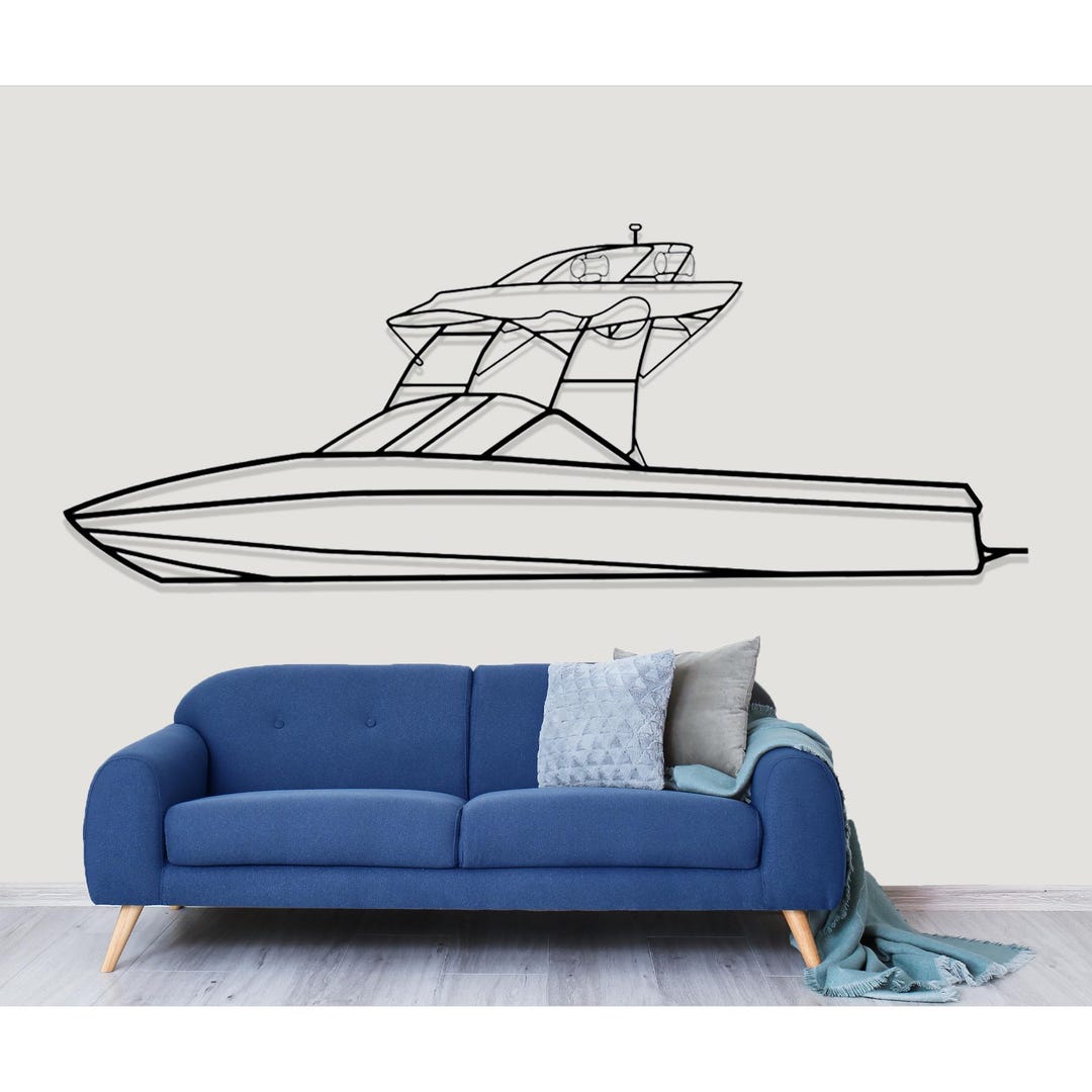 Centurion Wakeboard Boat Metal Wall Art, Luxury Boat Art, Boat Wall ...