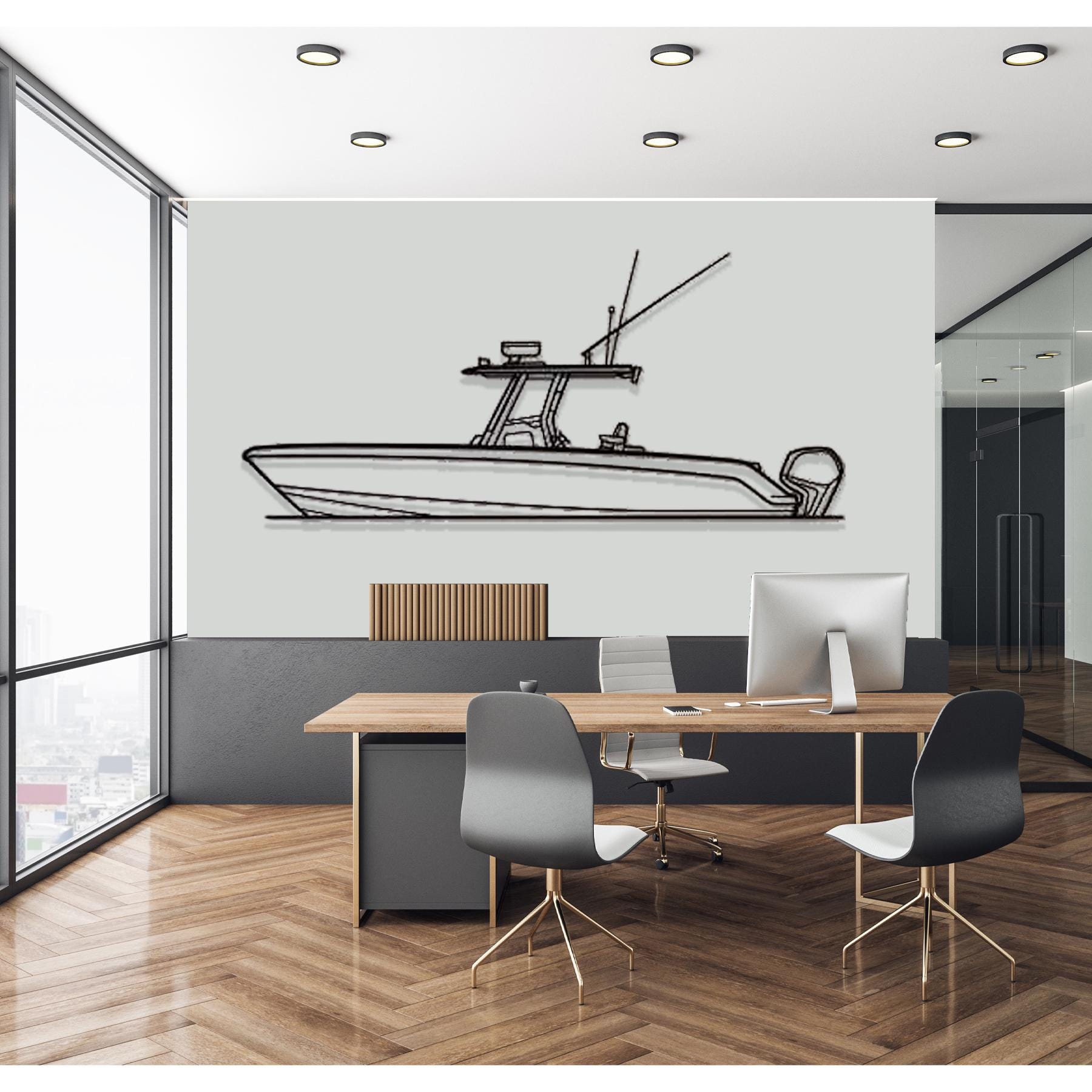 Boston Whaler 280 Outrage Boat Metal Wall Art, Luxury Boat Art, Boat ...