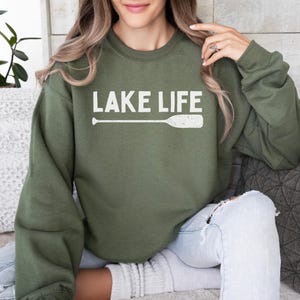 Lake Life Sweatshirt, Lake Shirt, on the Lake Sweater, Travel Lover ...