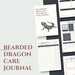 Bearded Dragon Care Journal Printable - Track Feeding, Shedding, Temps ...