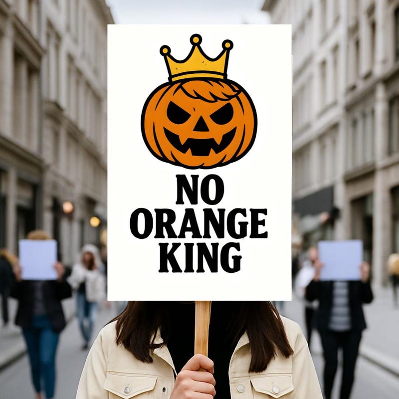 Halloween Protest Sign - Etsy
