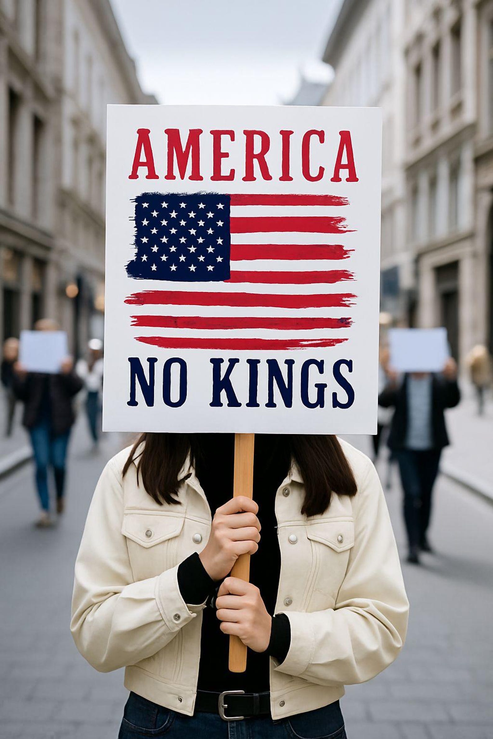 America NO KINGS - Print at Home Sign - High Resolution PNG + 2x2 ...
