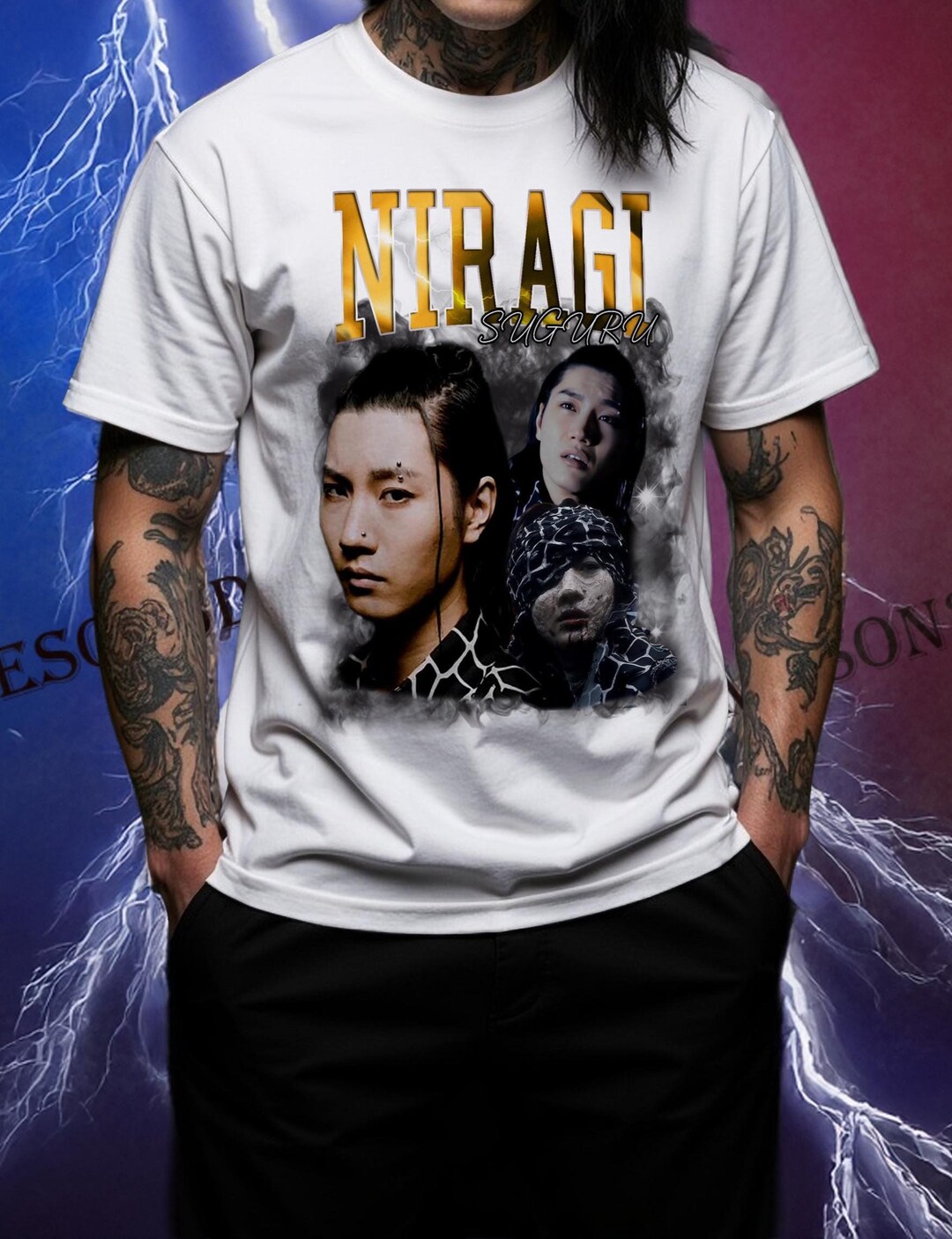 Niragi Suguru Alice in Borderland Graphic Tee,otaku Streetwear for ...