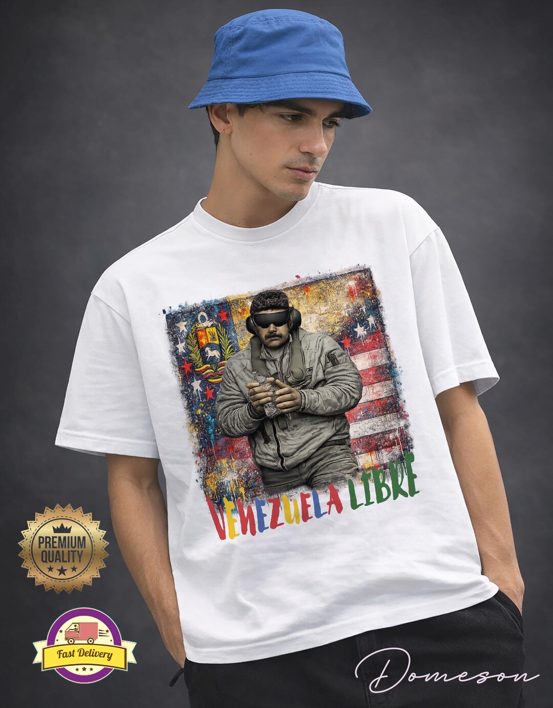 Maduro Captured Venezuela,satirical Liberation Theme Street Protest ...