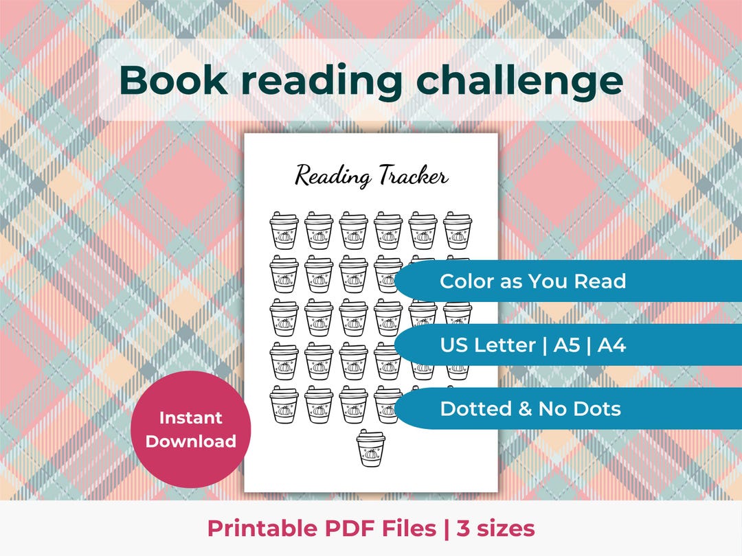 Fall Reading Tracker Printable, Pumpkin Spice Reading Log, Daily ...