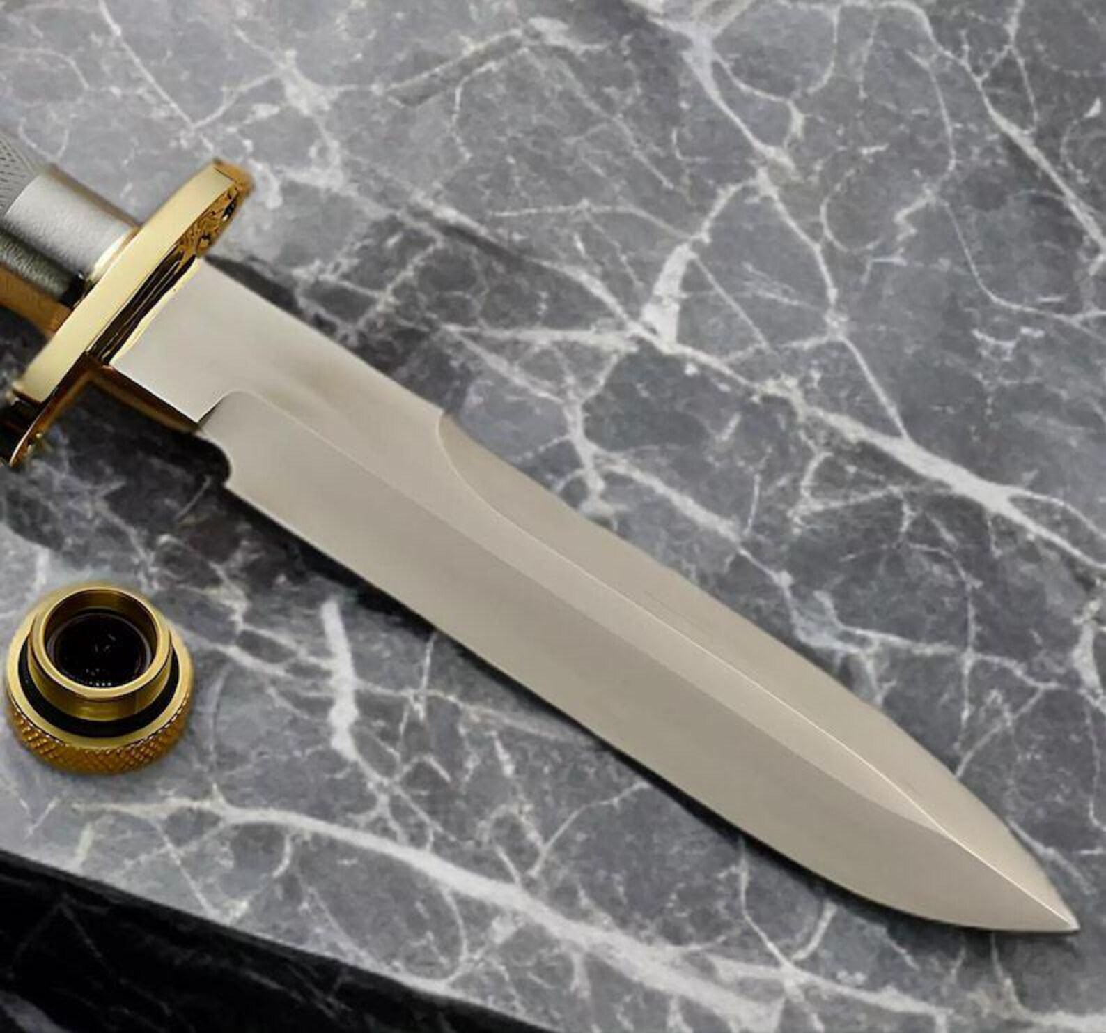 Custom Handmade Randall Replica Bowie Knife Carbon Steel Hunting ...