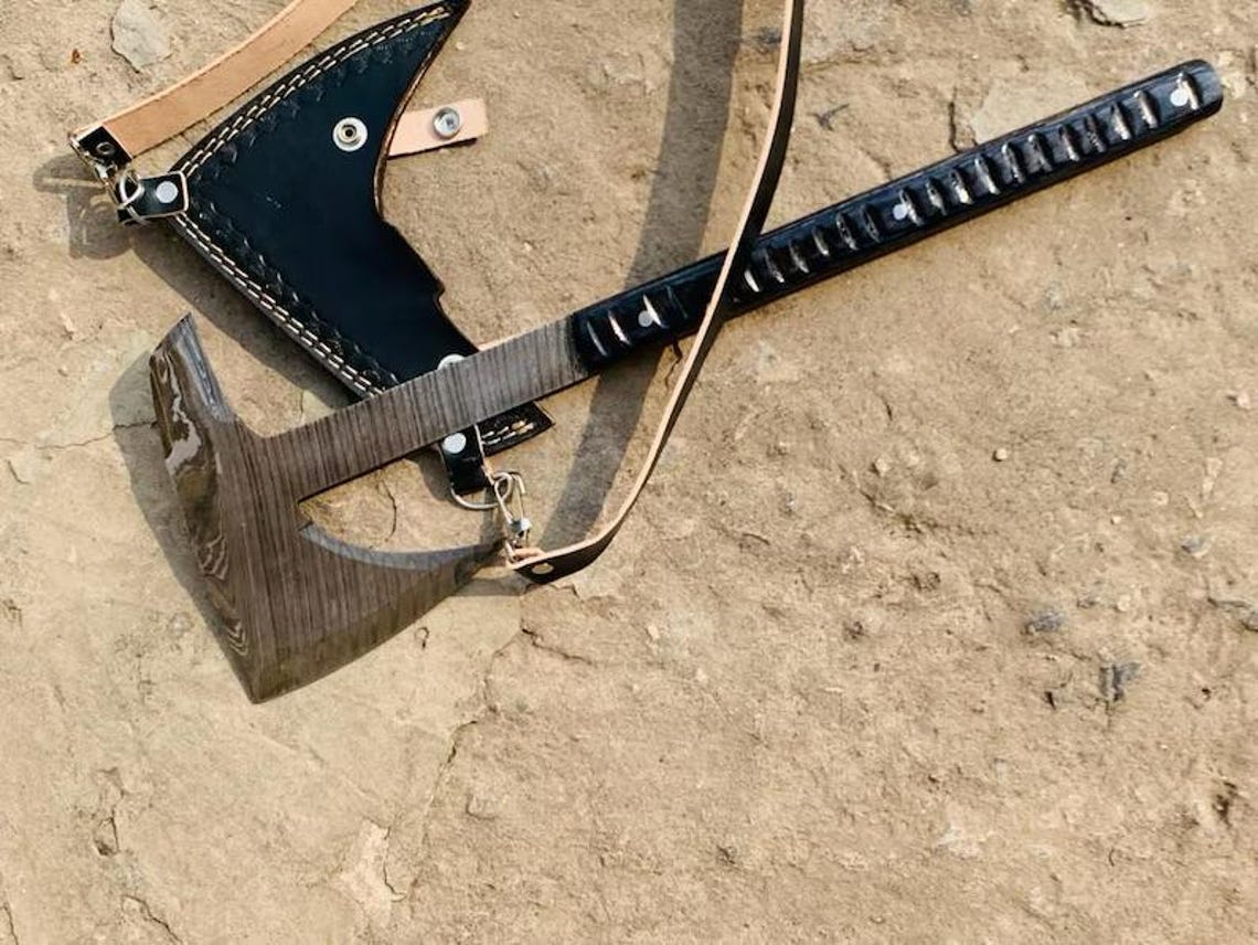 Handcrafted Tomahawk Axe | Full Tang Axe | Camping Small Axe | Viking ...