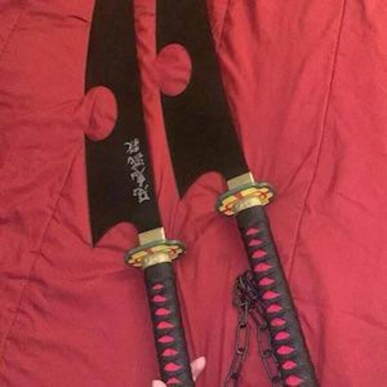 Tengen Uzui Twin Nichirin Demon Slayer Sword Double Anime Sword, Anime ...