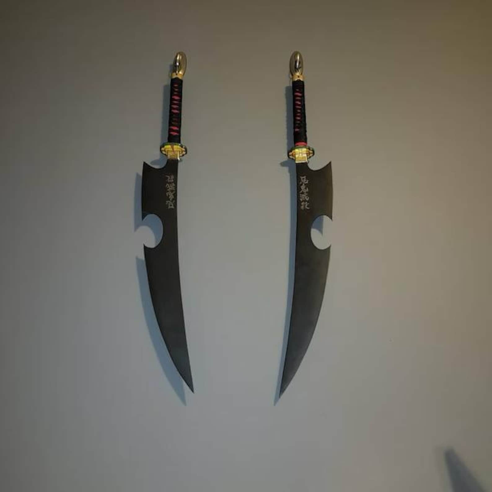 Tengen Uzui Twin Nichirin Demon Slayer Sword Double Anime Sword, Anime ...