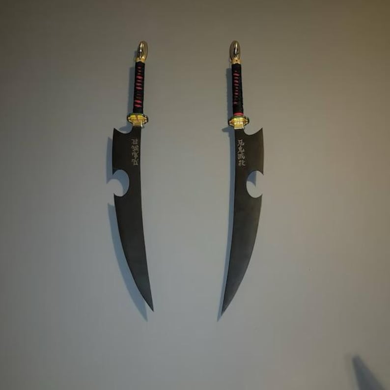 Tengen Uzui Twin Nichirin Demon Slayer Sword Double Anime Sword, Anime ...
