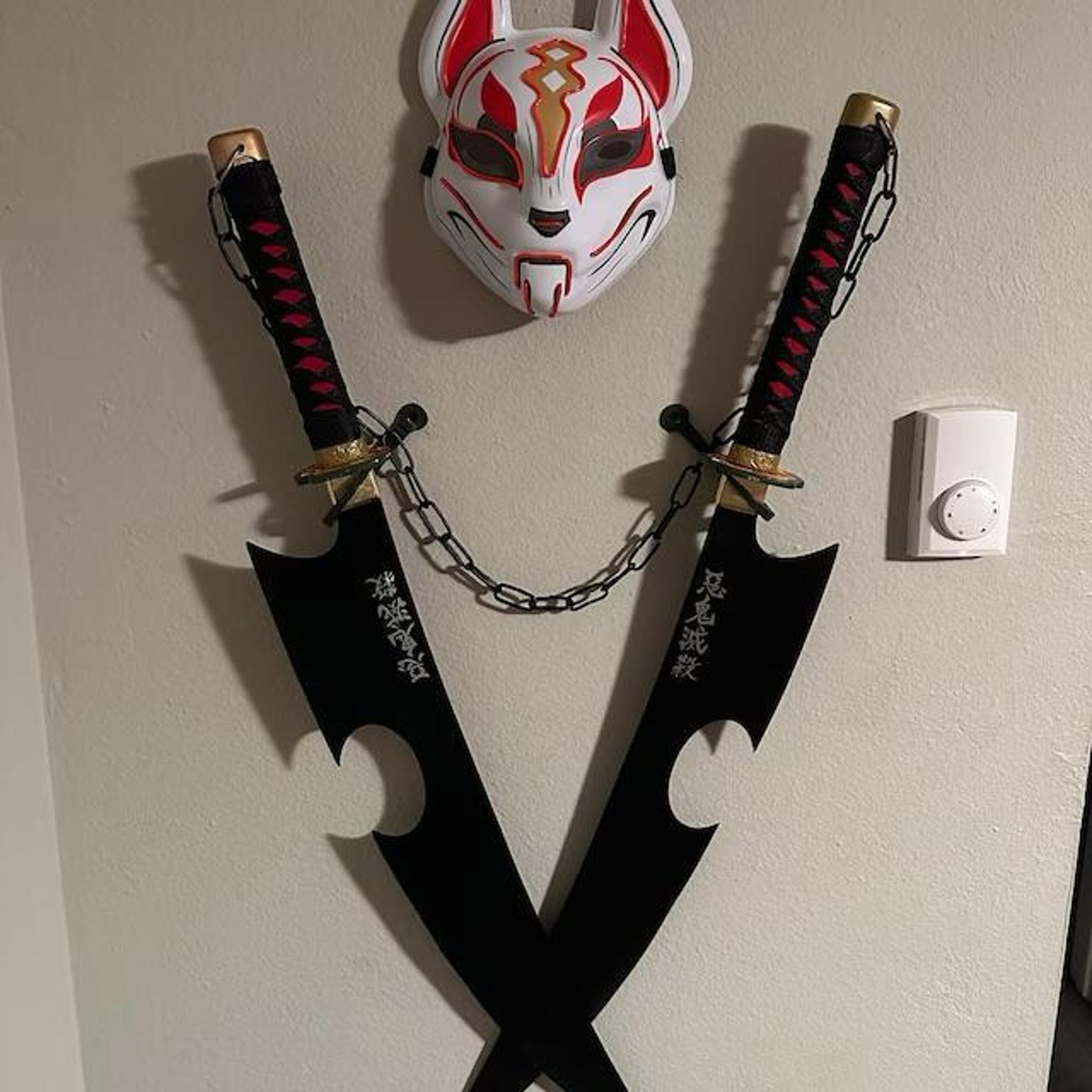 Tengen Uzui Twin Nichirin Demon Slayer Sword Double Anime Sword, Anime ...