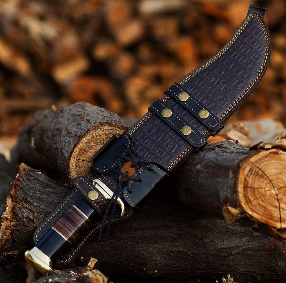 Crocodile Hunter Dundee Bowie Knife Custom Handmade, Stainless Steel ...
