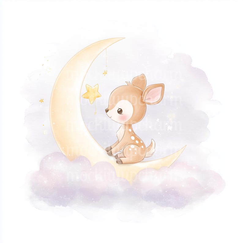 10 Dreamy Animals Clipart, Whimsical Nursery High Quality Jpgs ...