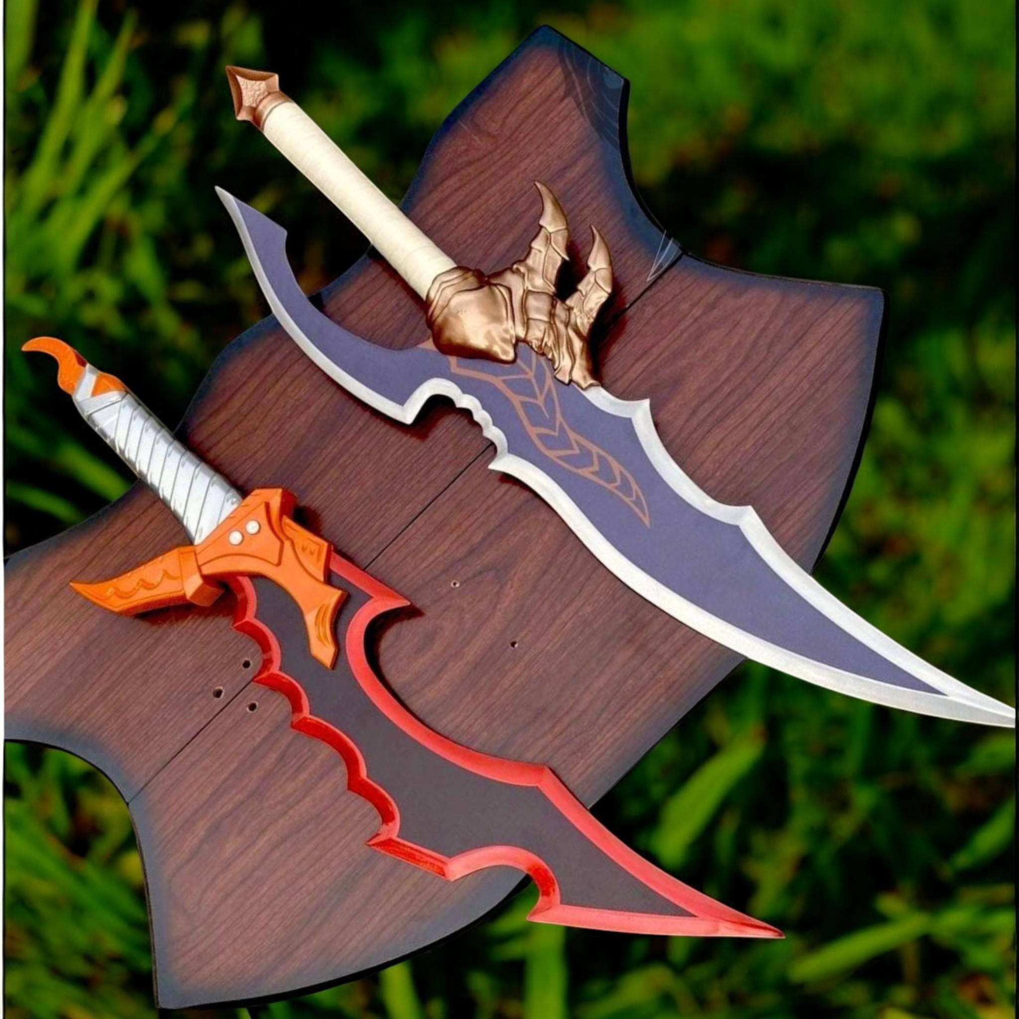 Solo Leveling Kasaka’s Venom Fang Daggers | Handcrafted Metal Blunt ...