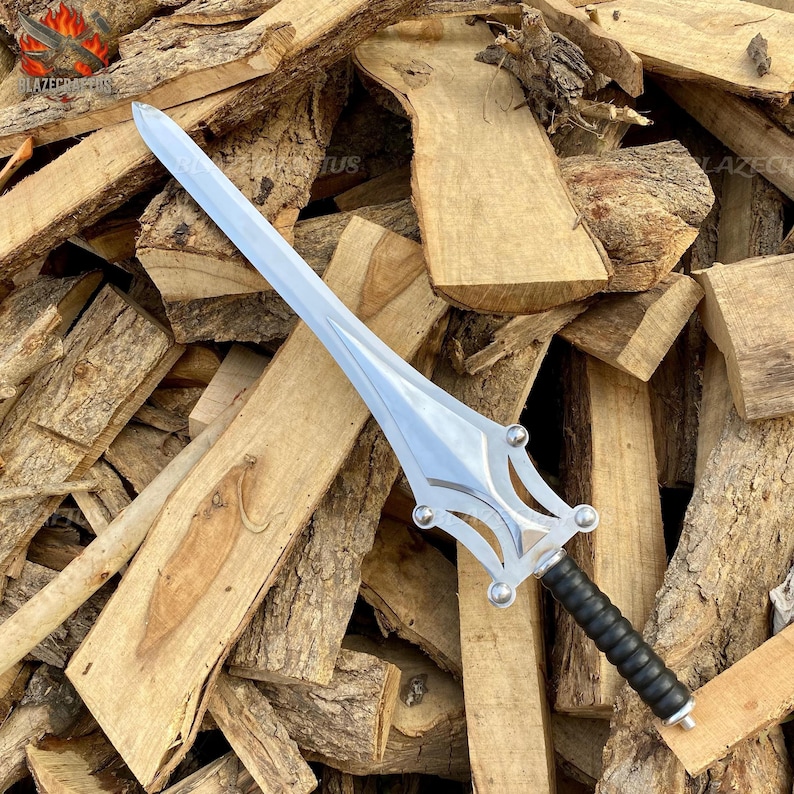 He-man Power Sword Replica: High-carbon Steel Cosplay Prop With Leather ...