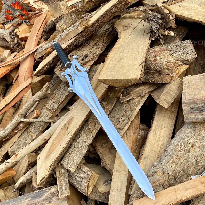 He-man Power Sword Replica: High-carbon Steel Cosplay Prop With Leather ...