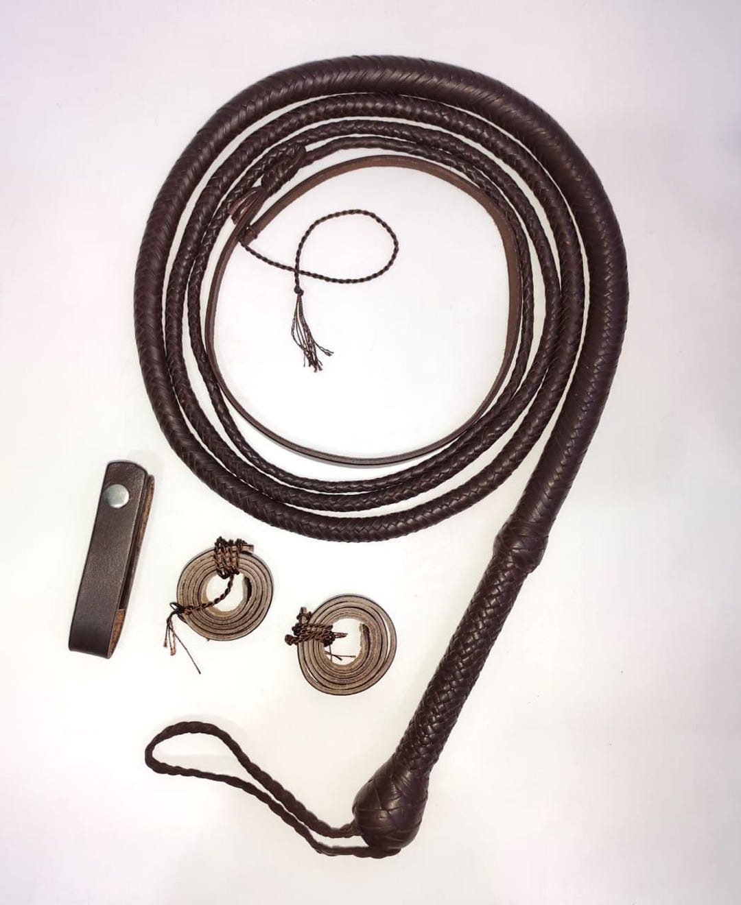 Kangaroo Hide Leather Equestrian Bullwhip 10 Feet Bull Whip - Etsy