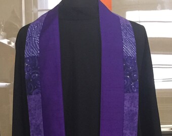 Purple clergy stole | Etsy