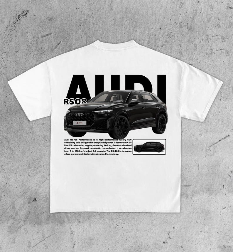 AUDI RSQ8 Enthusiast Apparel Unisex Car Gift | AUDI Driver Shirt - Etsy