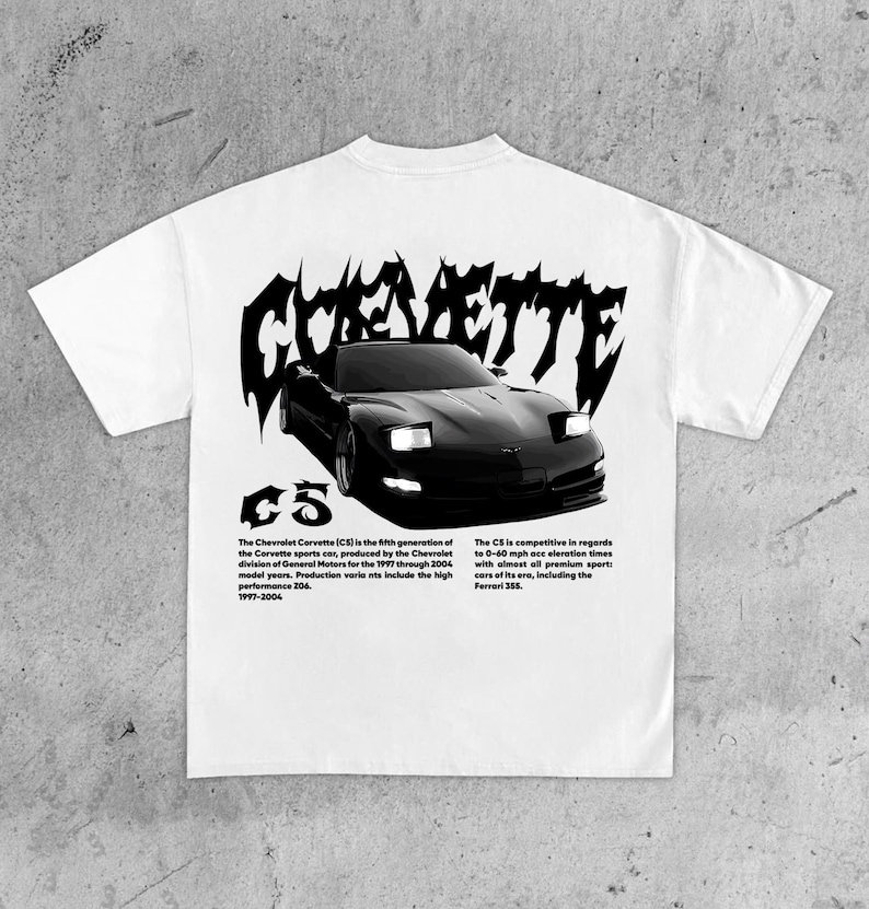 Chevrolet Corvette C5 Enthusiast Apparel Unisex Car Gift | Chevrolet ...