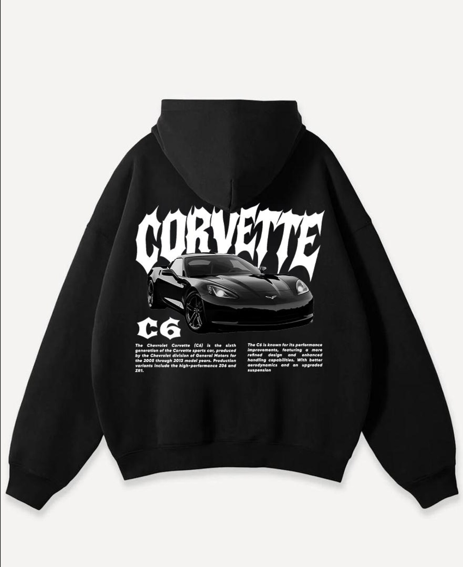 Chevrolet Corvette C6 Hoodie | Corvette Enthusiast Apparel | Unisex Car ...
