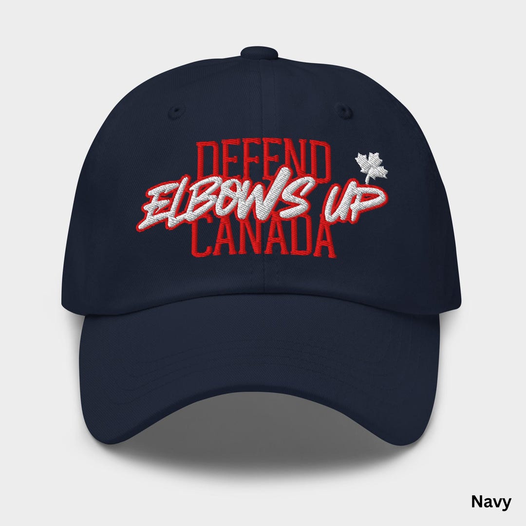 Elbows up Embroidered Hat | Defend Canada Hat | Canada Patriotic Hat ...