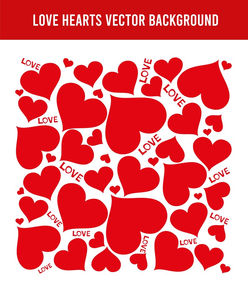 Love Heart Digital PNG - SVG - Etsy