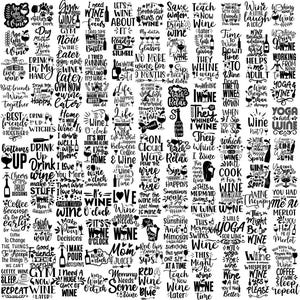 120 Wine Bundle Digital PNG - SVG - Etsy