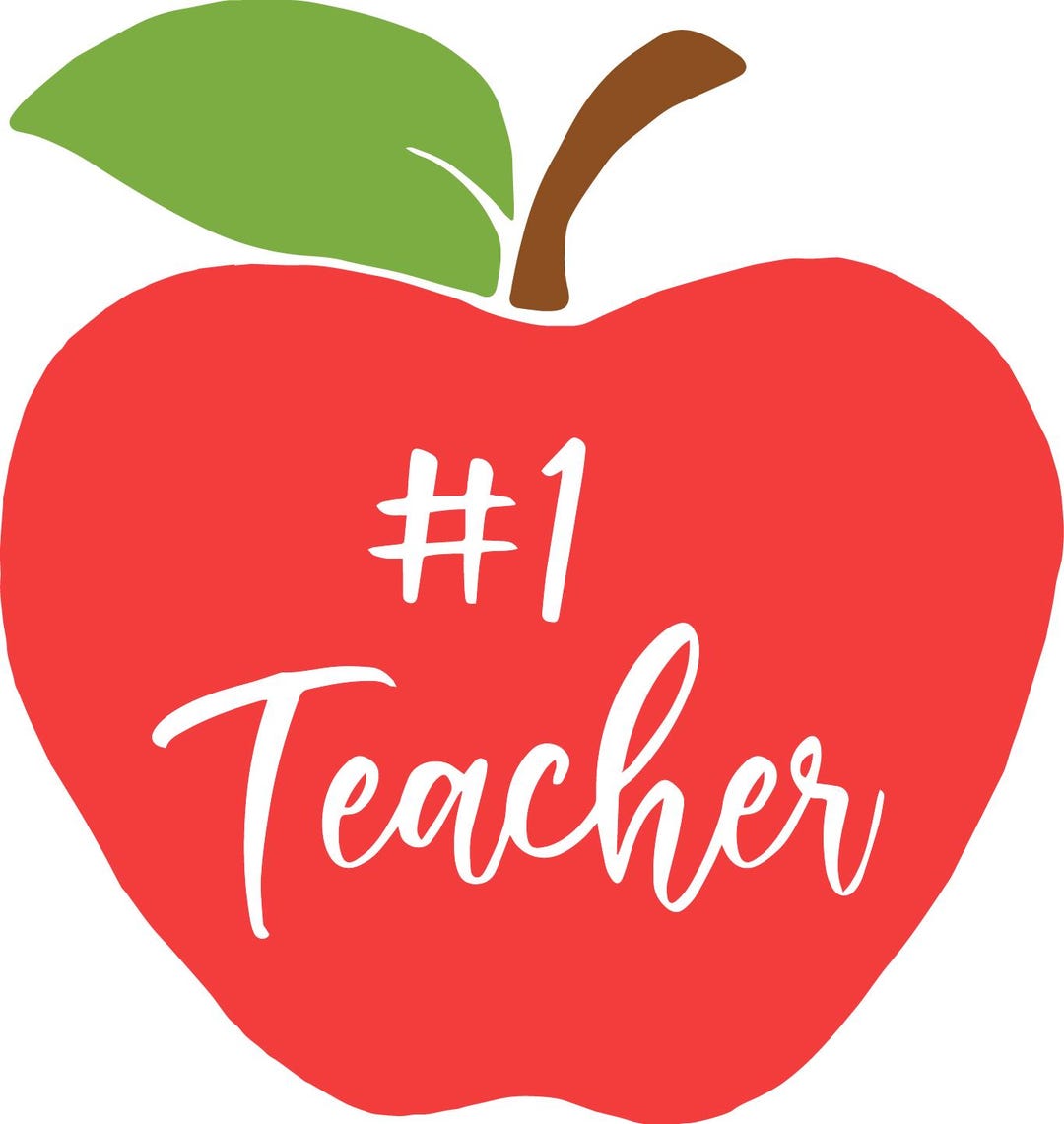 Teacher Apple Digital PNG - SVG - Etsy