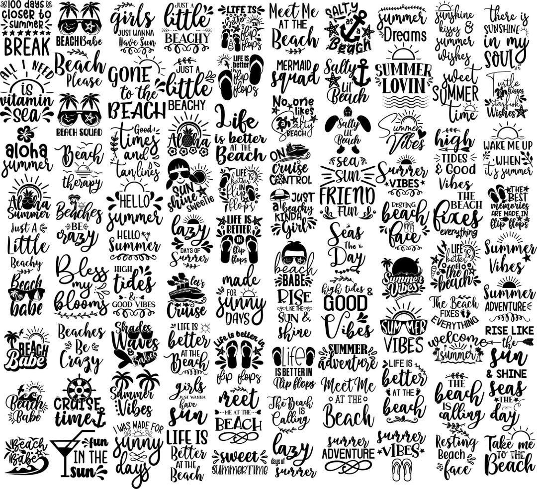 241 Summer Camp Bundle Digital PNG - SVG - Etsy