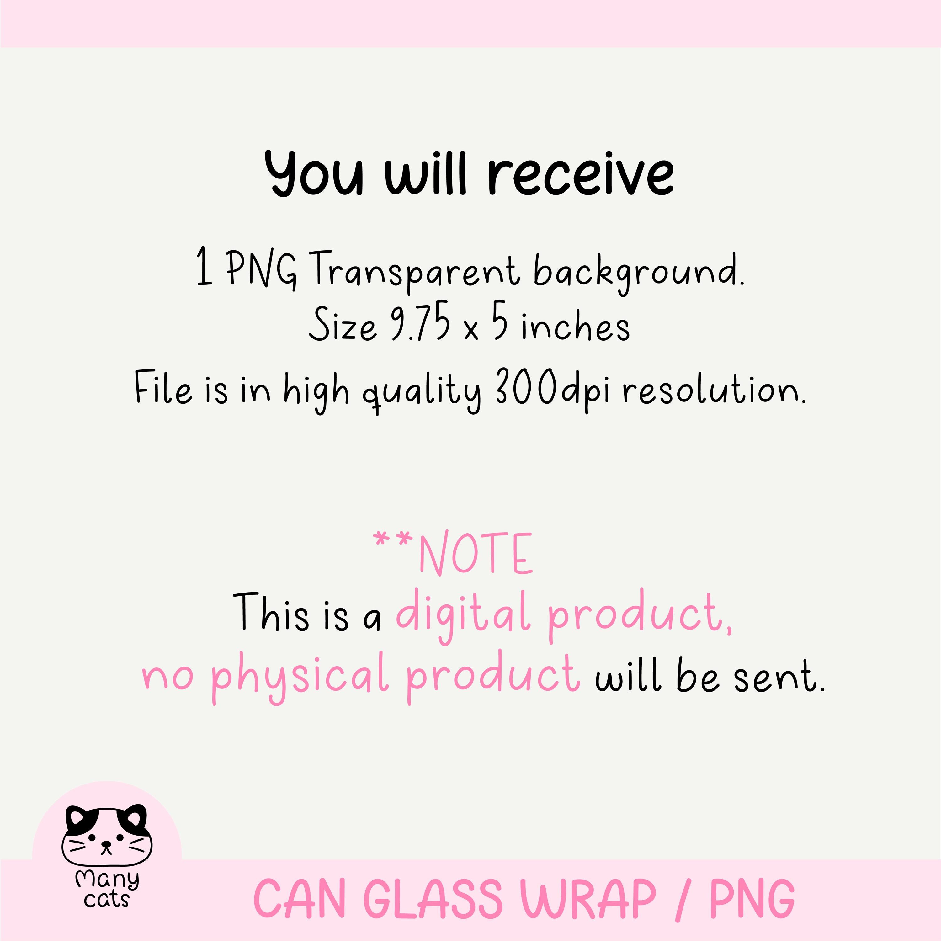 Witch Bookshelf 16oz Libbey Glass Can Wrap Png Pastel Bookish Glass Can ...